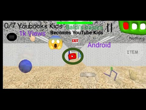 Baldi's basics because YouTube kids Mod menu apk Android - YouTube