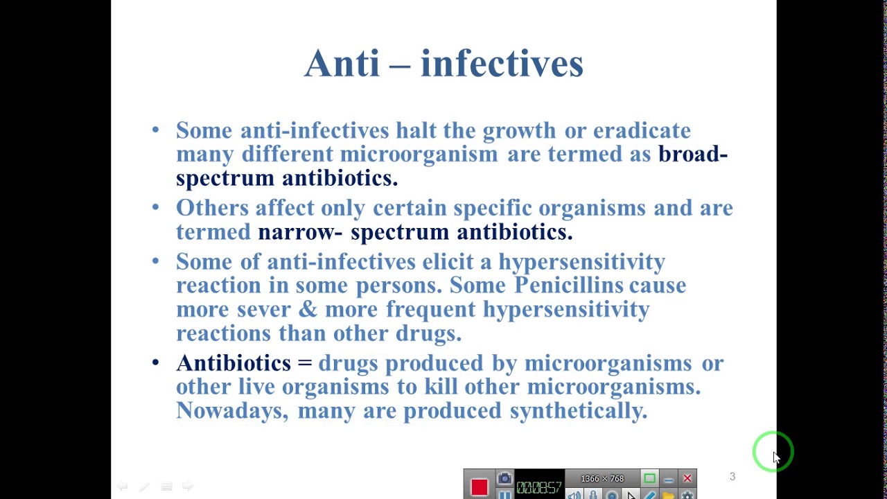 9 Anti infectives 1 - YouTube