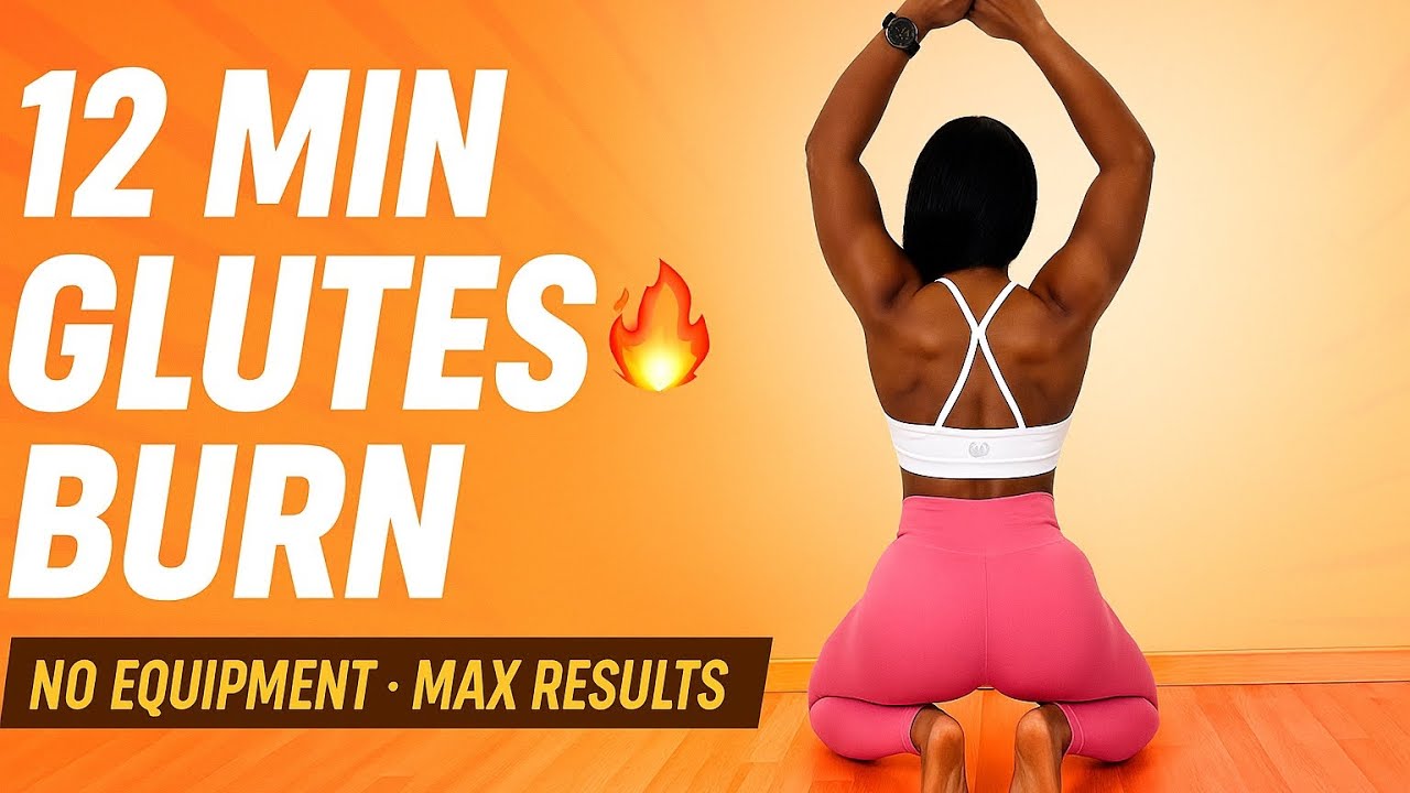 12-Min BOOTY WORKOUT — Targeted Glutes Activation (Glute Max & Glute ...