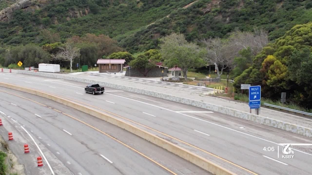 Northbound Gaviota Rest Area to be closed for maintenance work - YouTube
