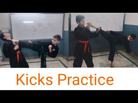 Round Wheel Kick Practice - YouTube