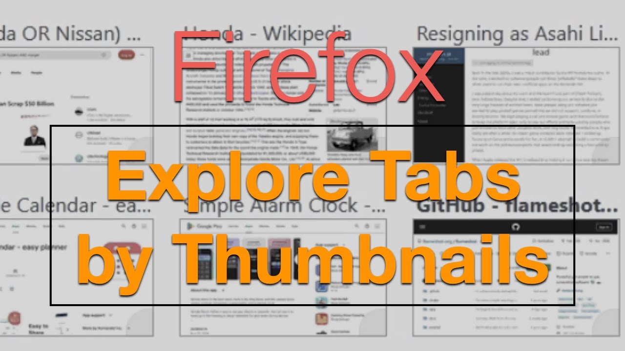 Explore Tabs by Thumbnails in Firefox (2025) - YouTube