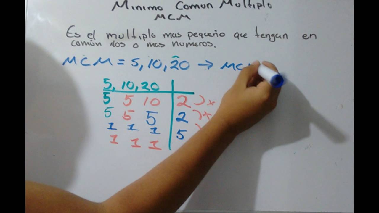 15 CURSO EXACER COLBACH 2017 | MATEMATICAS (MINIMO COMUN MULTIPLO) MCM ...