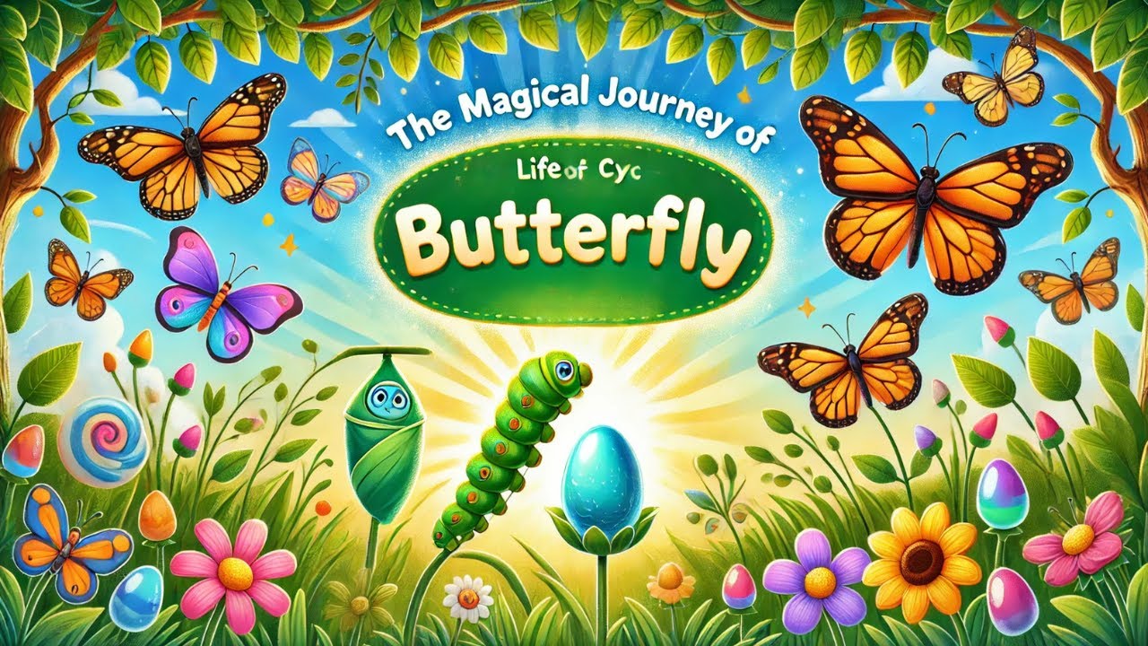 The Butterfly Life Cycle Explained for Kids | The Magical Journey of a ...