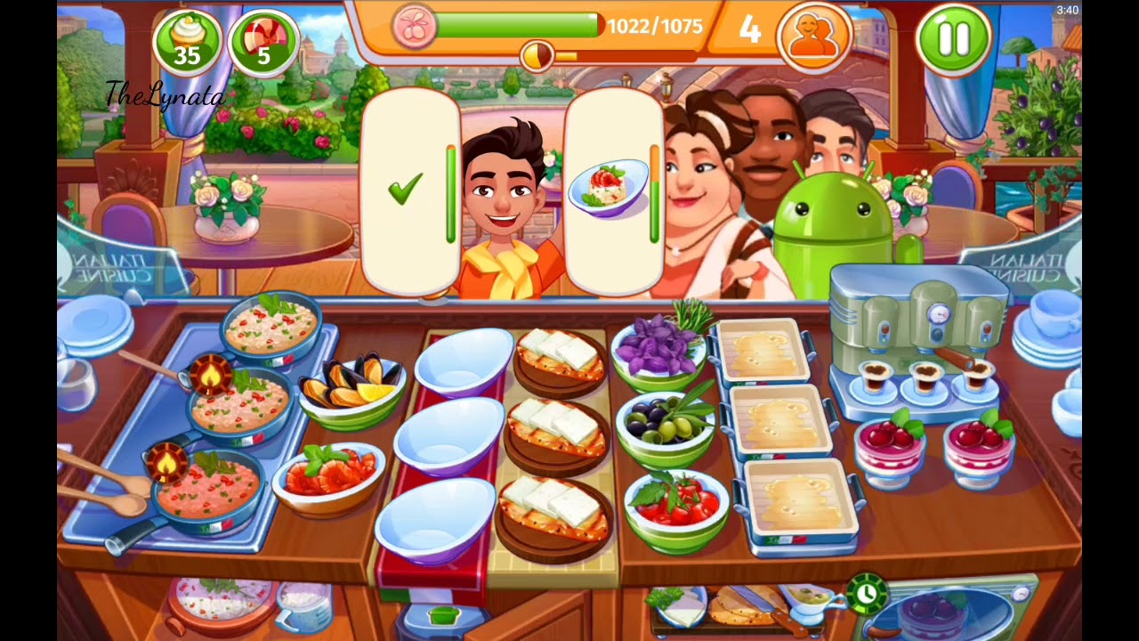 Cooking Craze/ town Rome /level 79,80, 81 /New Restaurant Finally ...