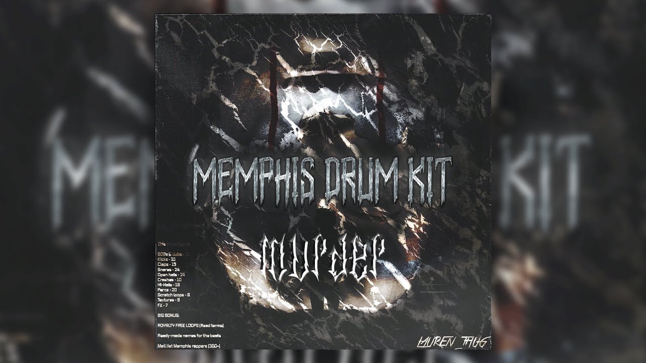 [ROYALTY FREE] Memphis Drum Kit + Loop kit 2024 (Key Glock, Sexyy Red ...