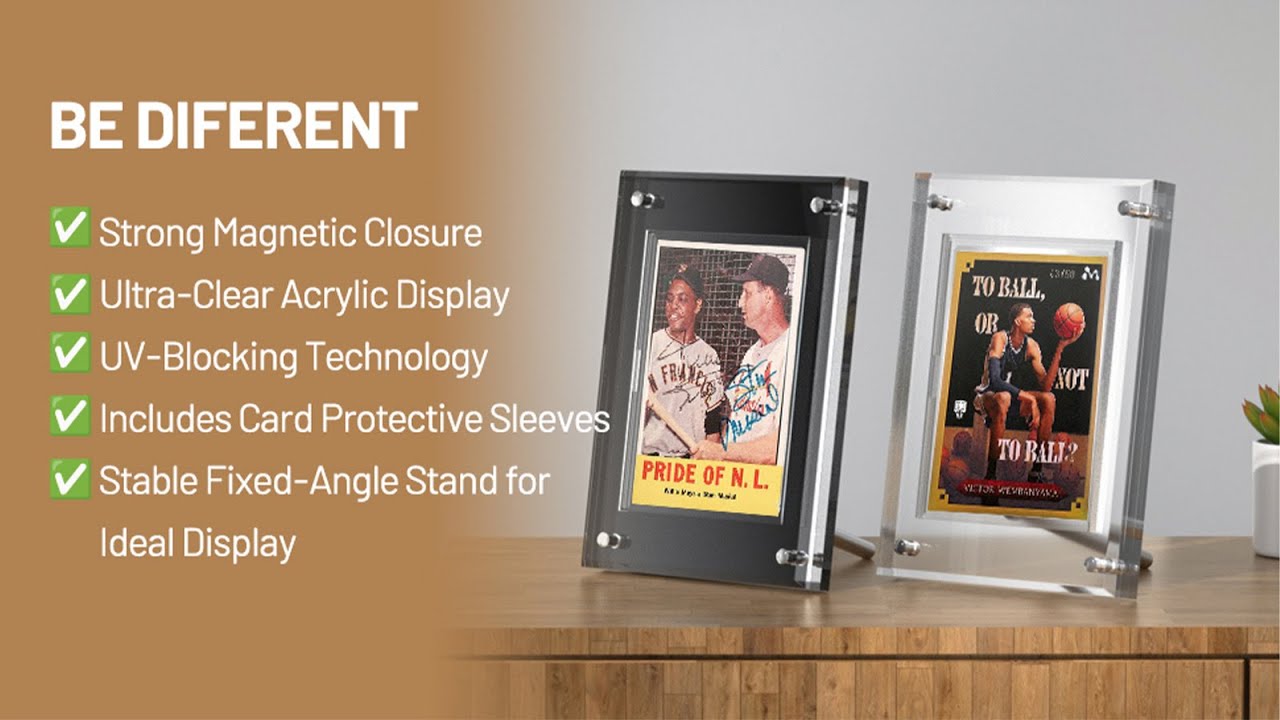 Black Graded Card Display Stand - Single Card Holder for PSA Graded ...