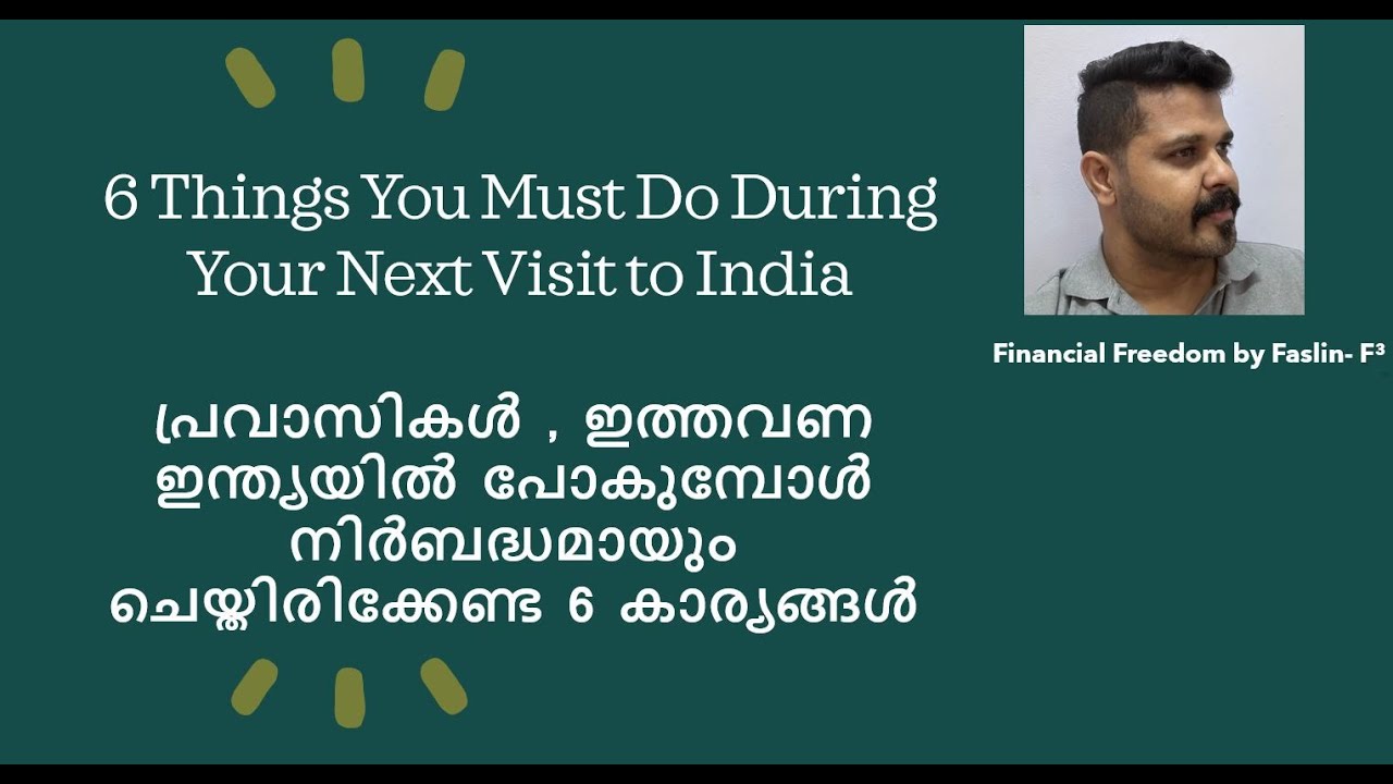 NRIs - 6 Things You Must Do During Your Next Visit to India - YouTube