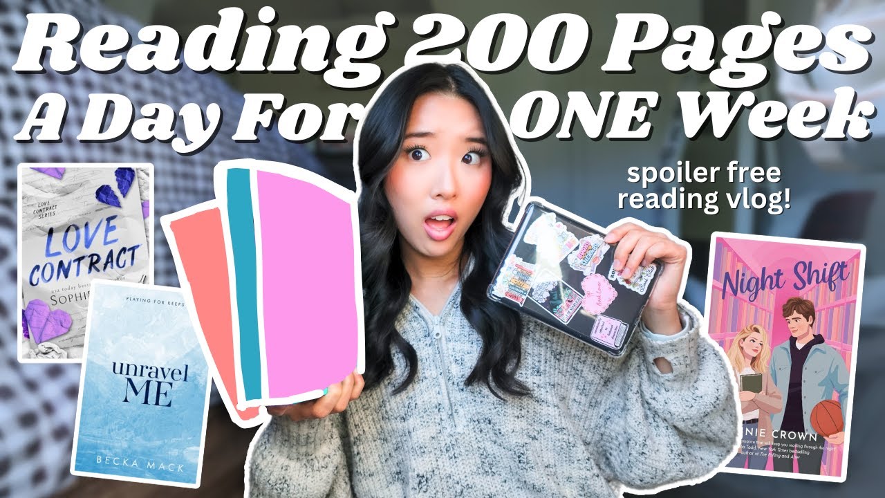 I READ 200 PAGES A DAY FOR A WEEK! *spoiler free reading vlog* - YouTube