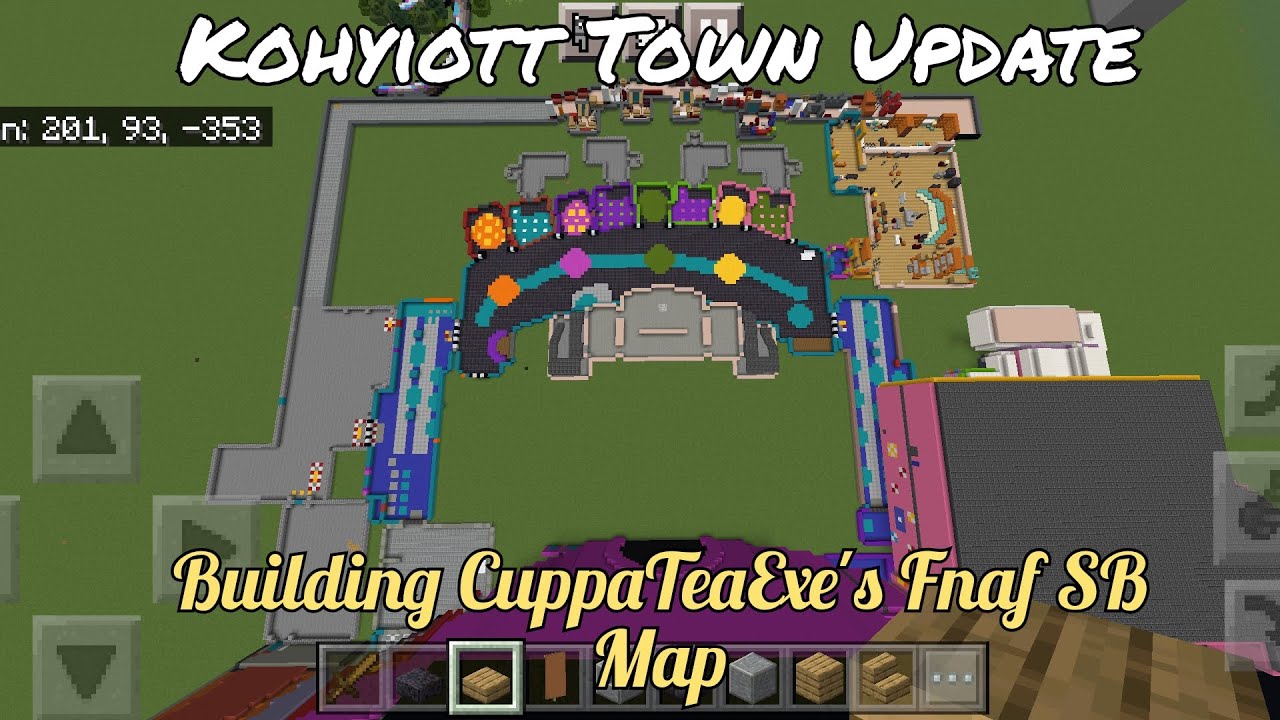 Minecraft Pe Building Cuppateaexes Fnaf Sb Map Episode 6 Youtube