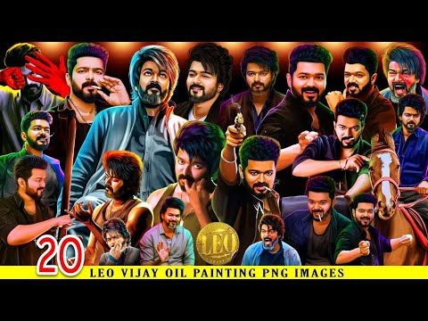LEO Vijay PNG images Free Download | Thalapathy vijay oil painting png ...