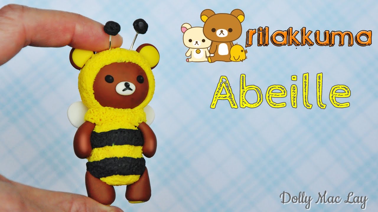 Tutoriel Fimo Rilakkuma abeille / Polymer Clay Tutorial Bee Rilakkuma ...