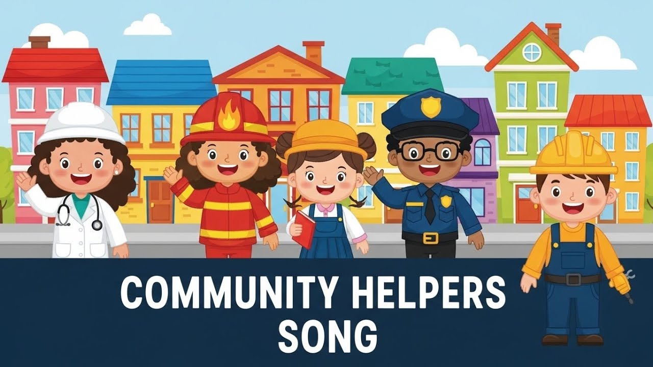 Community Helpers Song | Learn Jobs & Helpers for Kids | Buzzy Tune’s ...
