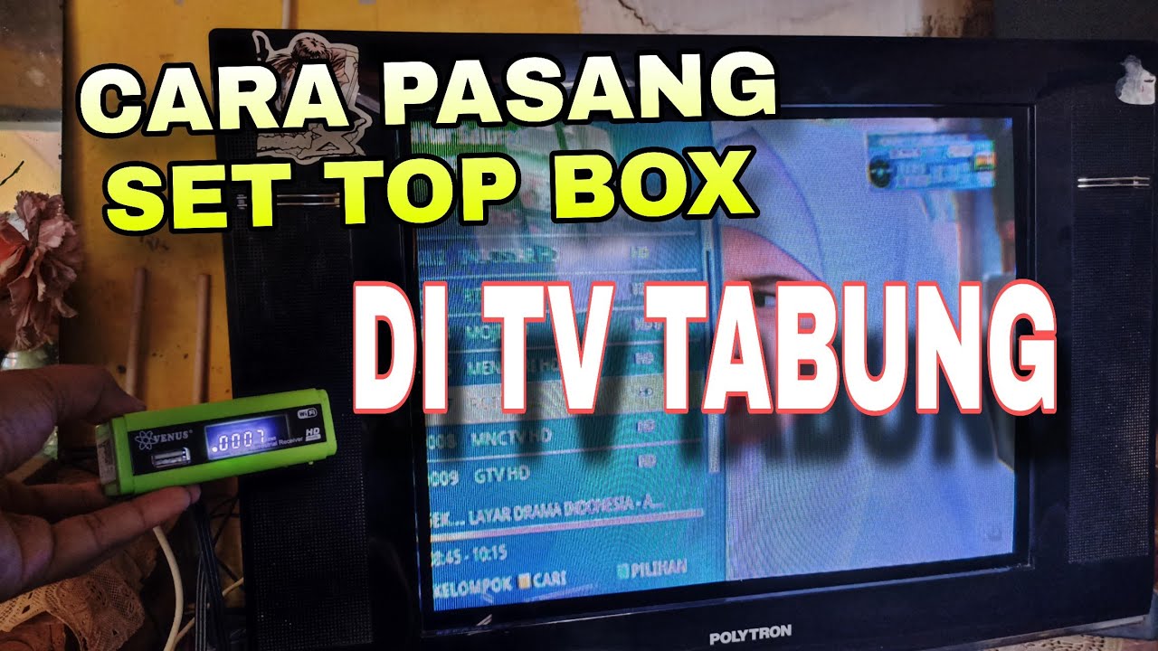 Cara Program Set Top Box di tv Tabung polytron - YouTube