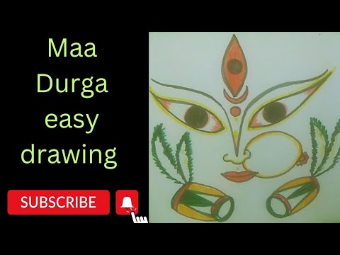 Maa Durga easy drawing l Mahalaya special drawing l How to draw easy ...