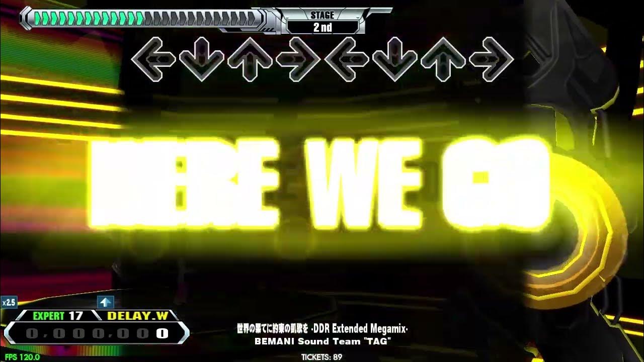 【LV17】DDR / 世界の果てに約束の凱歌を -DDR Extended Megamix- - EXPERT DOUBLE with handclap - YouTube