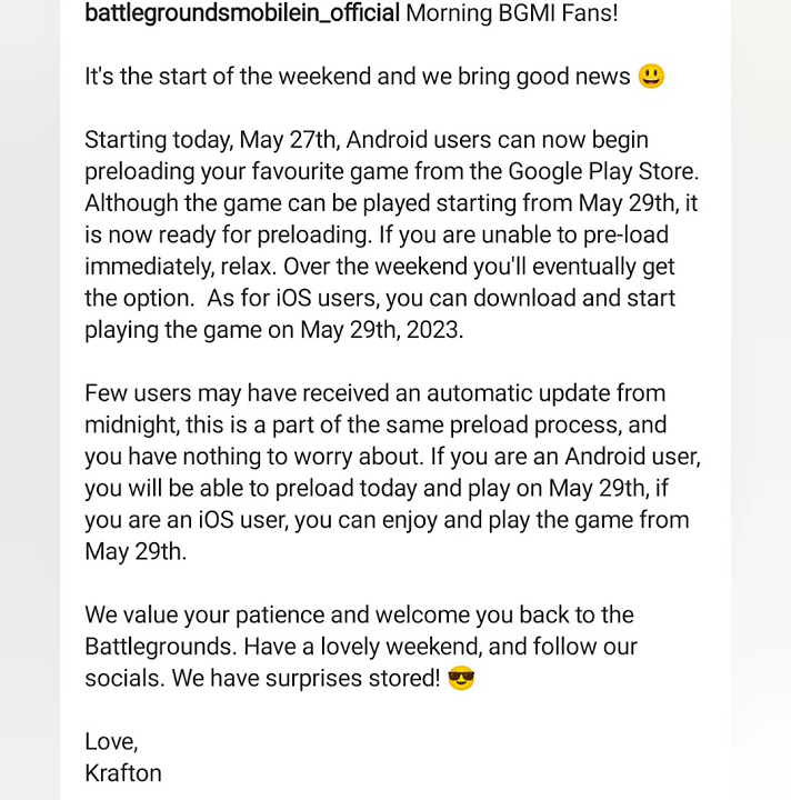 Official Announcement, Today download BGMI Android user |#bgmi #bgmiunban #kidgaming #krafton ...