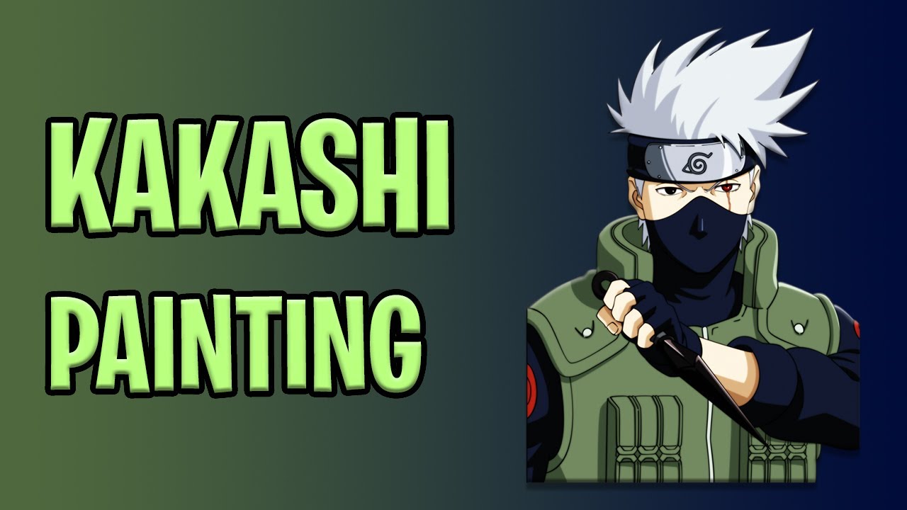 KAKASHI HATAKE Painting Timelapse | Acrylic Painting | Naruto | Draw ...
