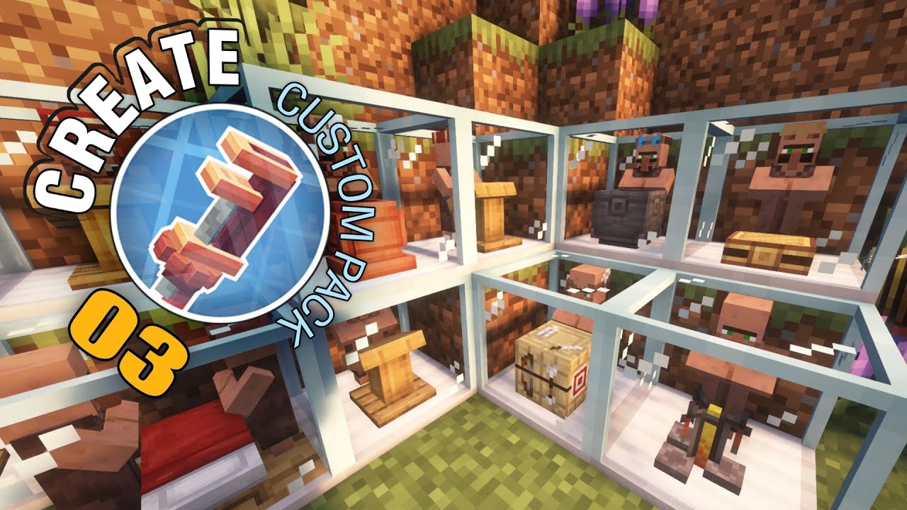 Getting Some Create Villagers Ep.3 Custom Minecraft Mod Pack - YouTube