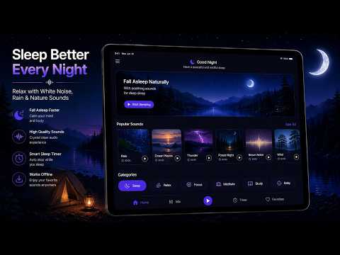 White Noise Sleep Sounds App | Relax, Meditate & Sleep Better Naturally