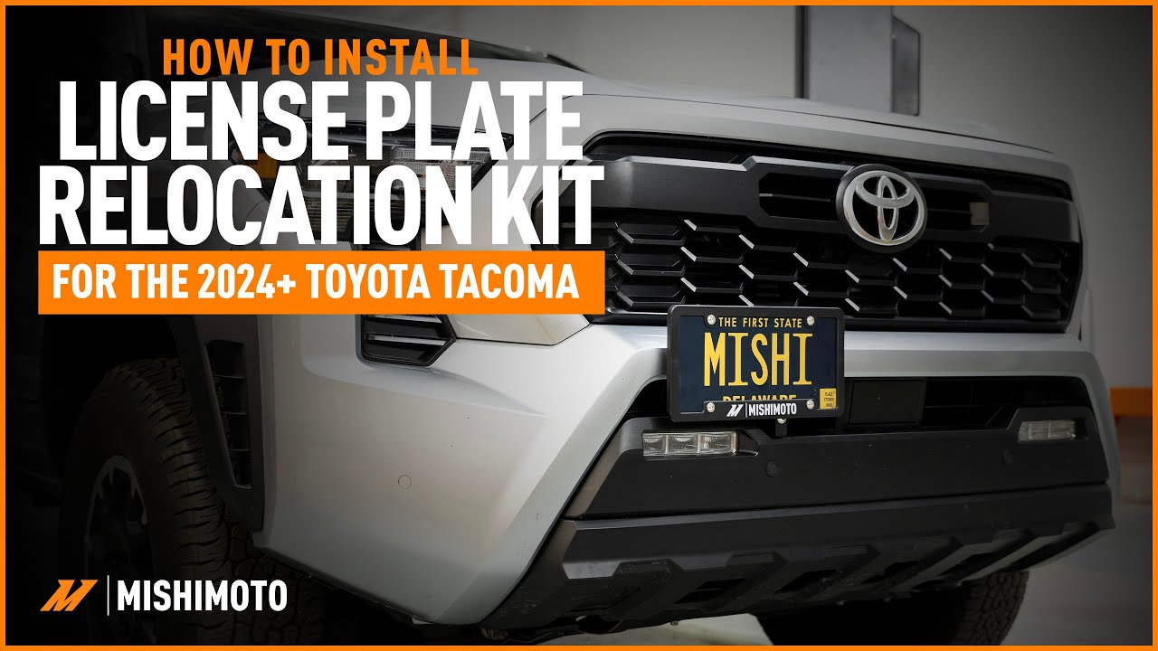 How To Install A License Plate Relocation Kit | 2024+ Toyota Tacoma ...