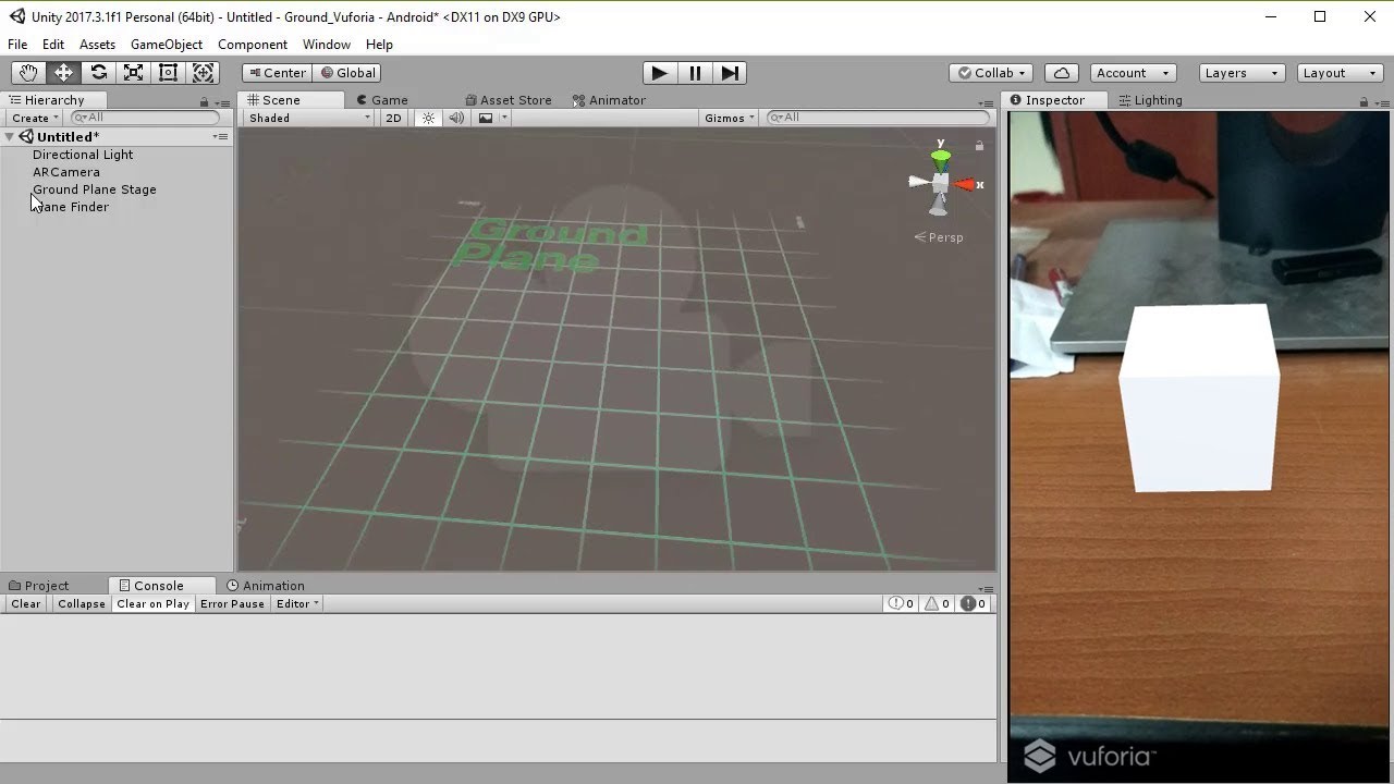 Vuforia GroundPlane Detection - YouTube