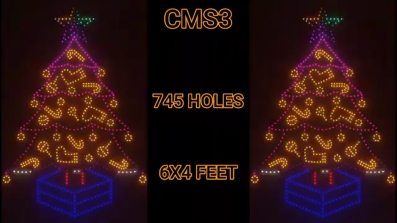 Christmas led lights for outside ( Pixel led Christmas tree) - YouTube