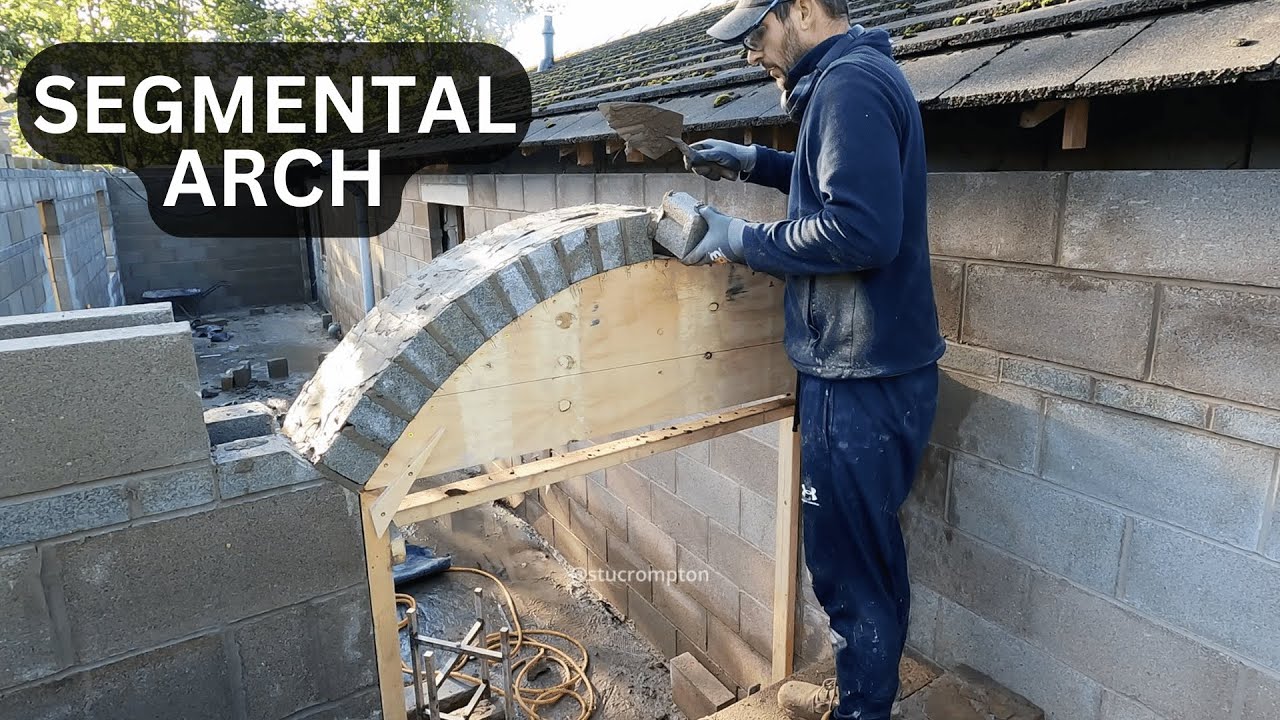 Segmantal Arch Bricklaying #construction - YouTube