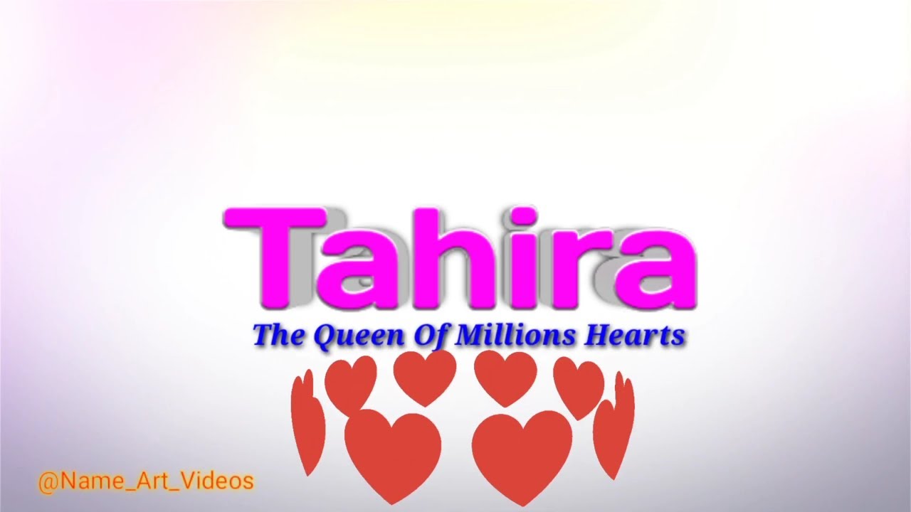 Tahira Name Status | Tahira Name Whatsapp Status - YouTube