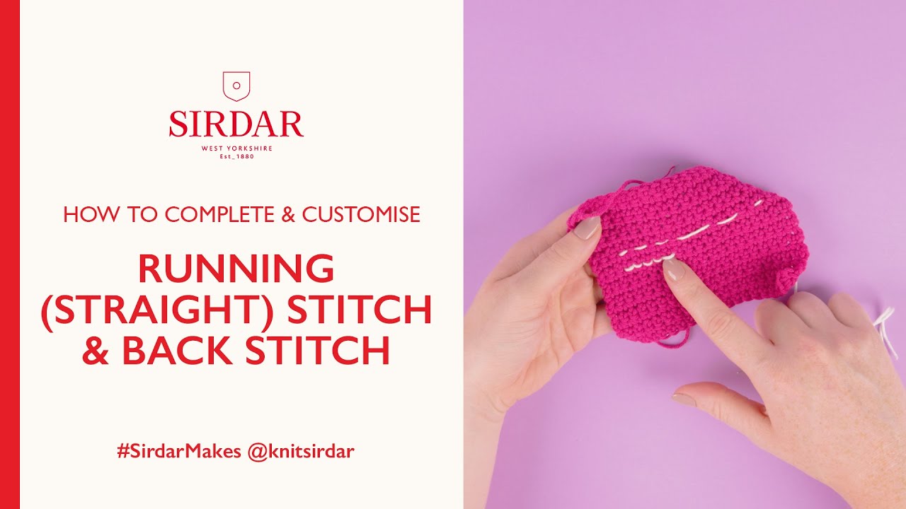 How To Customise: Running Stitch & Back Stitch - YouTube