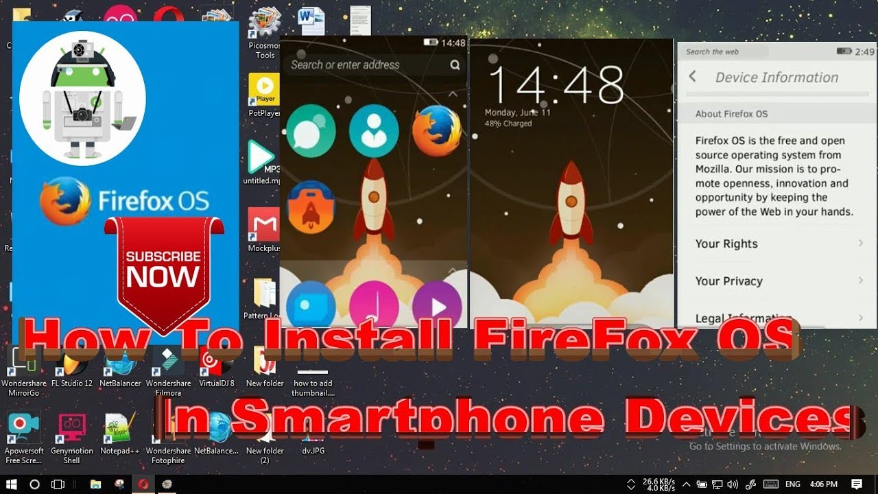 How To Install FireFox OS In SmartPhone Devices - YouTube
