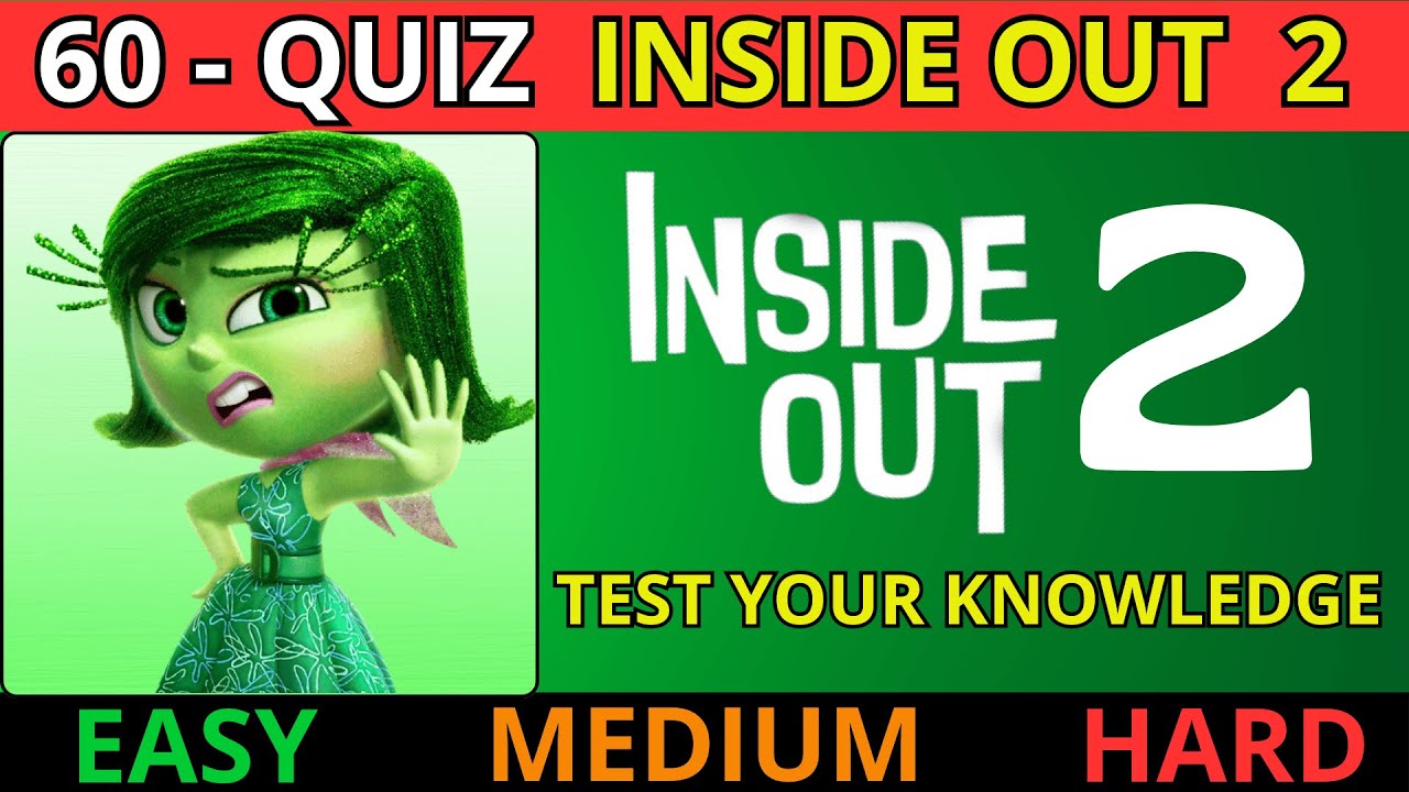Inside Out 2 Quiz On Movie - Quiz Inside Out 2024 - How well do you ...