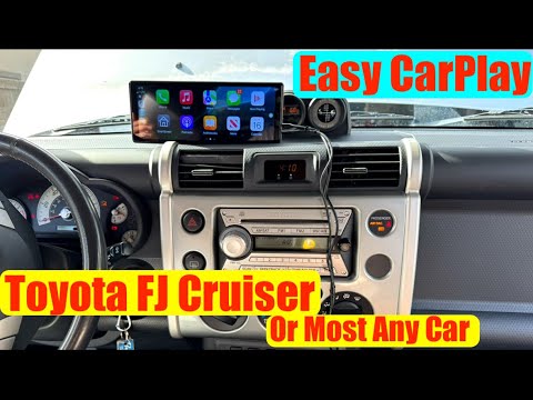 XPMOBQ CarPlay Display with Back Up Camera. Installed on Toyota FJ ...