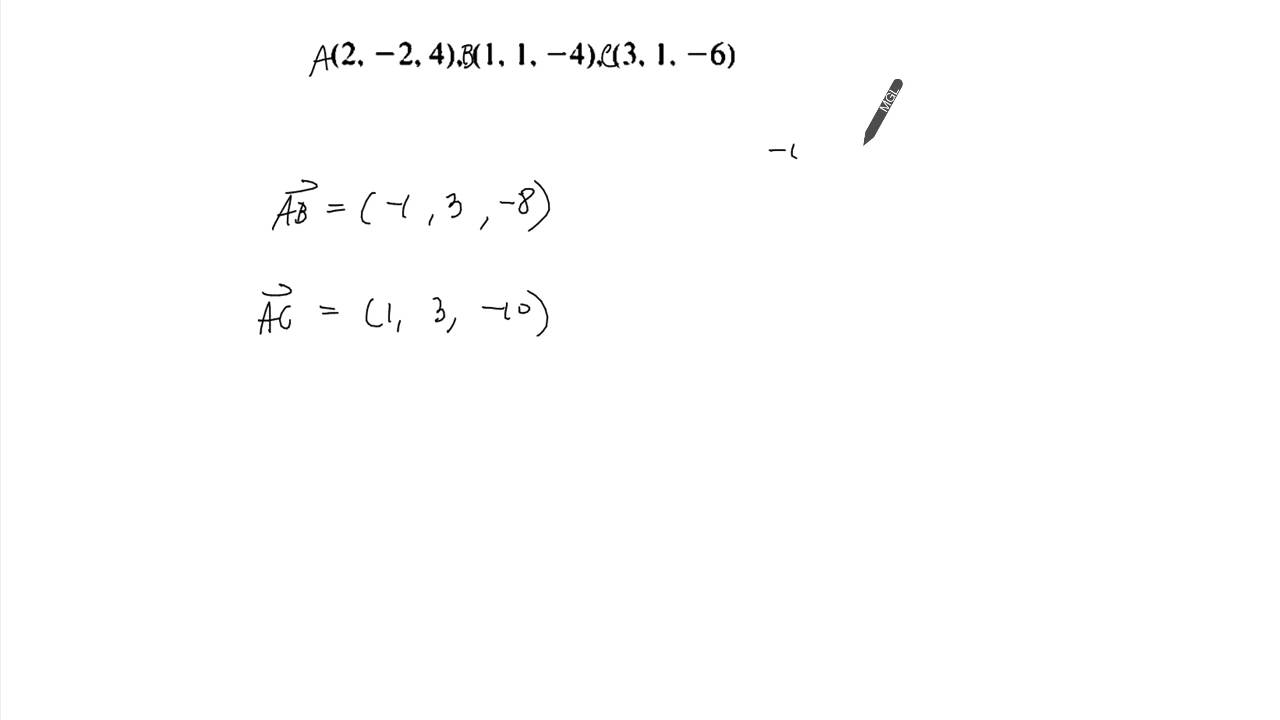 The Scalar Equation of a Plane in Space - YouTube