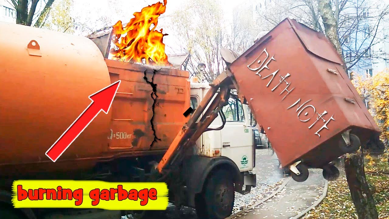 Garbage truck in real life. Garbage Trucks In Action! - YouTube
