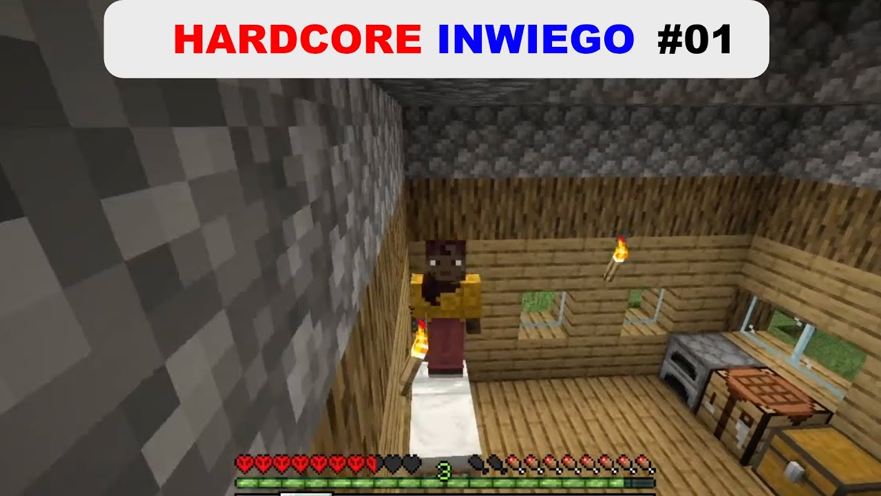 Inwi Minecraft, ale szkielety są bezlitosne (HARDCORE INWIEGO #01 ...