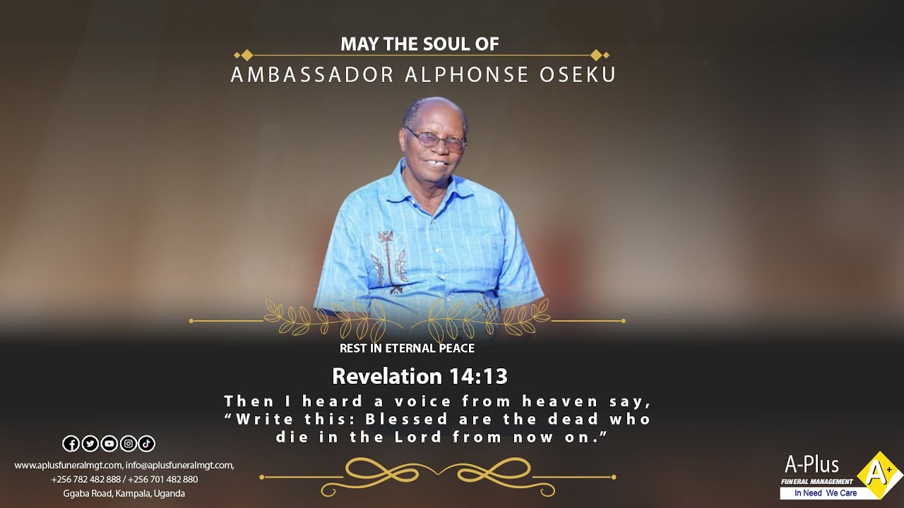 Celebrating the Life of the Late Ambassador Alphonse Oseku - YouTube