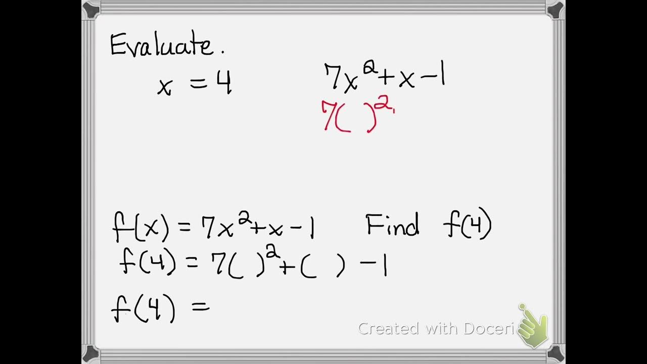 Substitution & Function Notation - YouTube