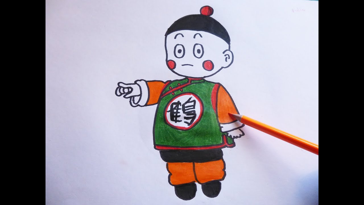 Dibujando y coloreando a Chaoz (Dragon Ball Z) - Drawing and coloring ...