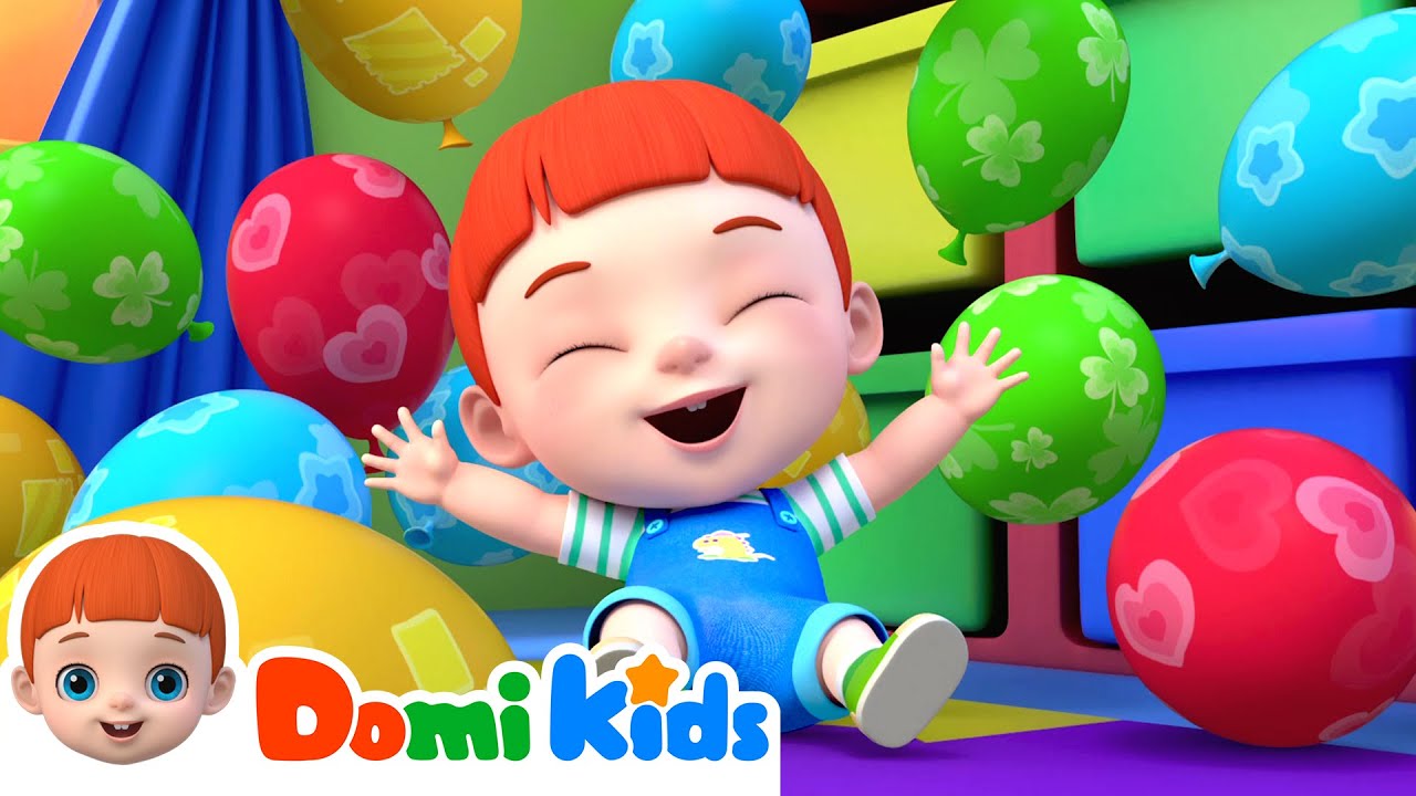Colorful Balloons Song | Domi Kids Songs & Nursery Rhymes | Educational ...