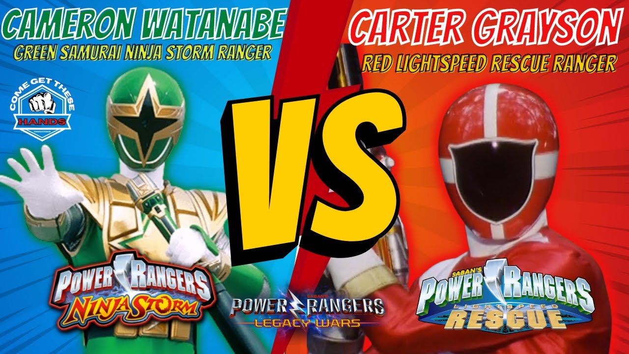 Power Rangers Legacy Wars Cameron Watanabe Green Samurai Vs Carter ...