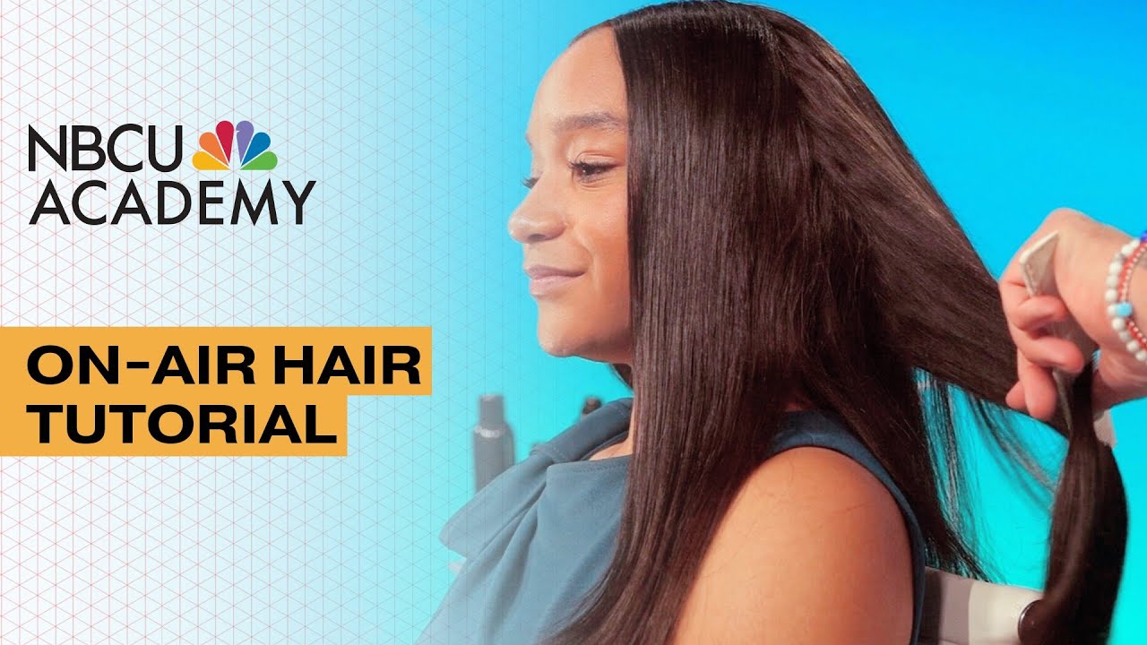 Tutorial: Hair Styles for TV News Anchors and Reporters - NBCU Academy - YouTube