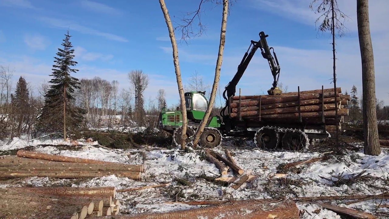 John Deere 1910E Forwarder - TDS Forestry - YouTube