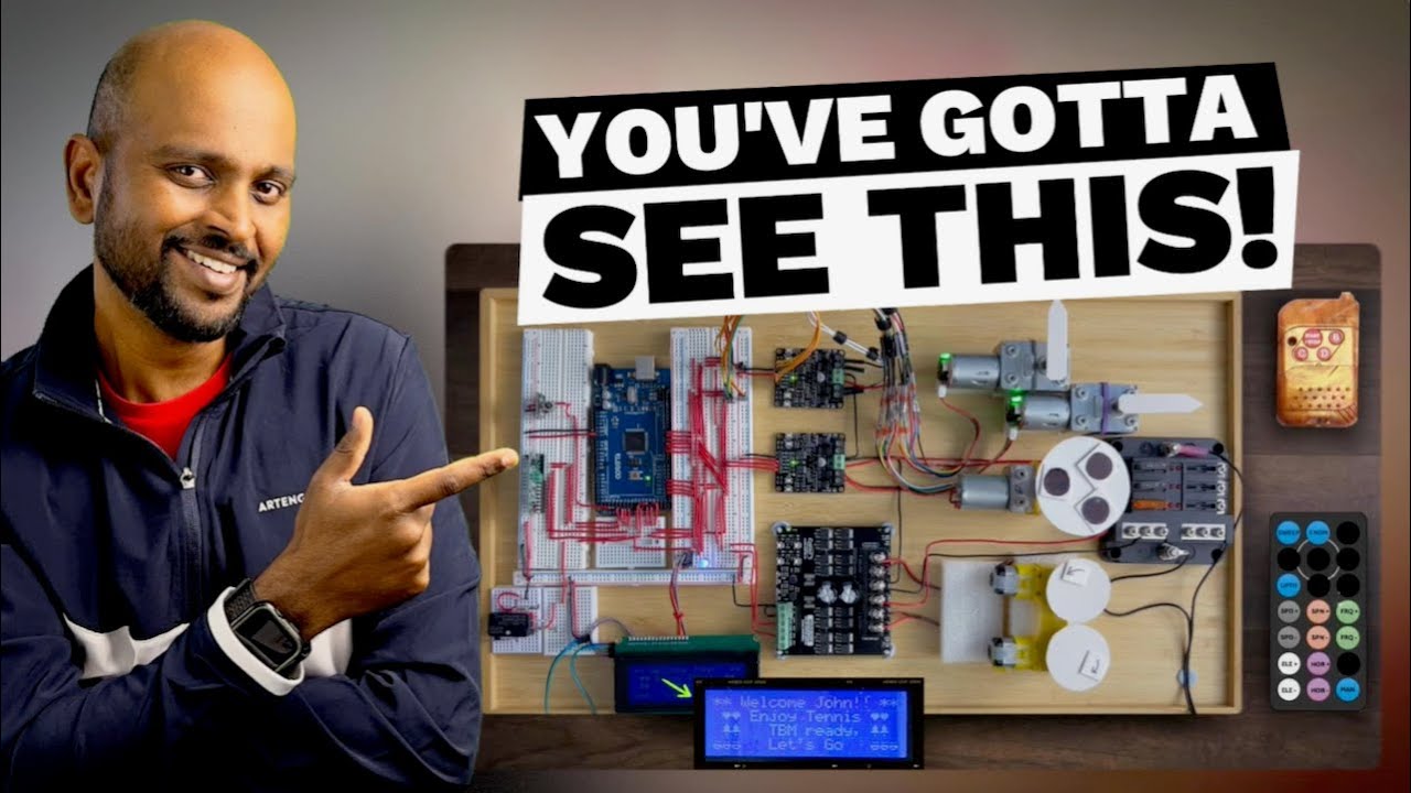 Part 2 - Software and Circuit - Tennis Ball Machine - DIY Build - YouTube