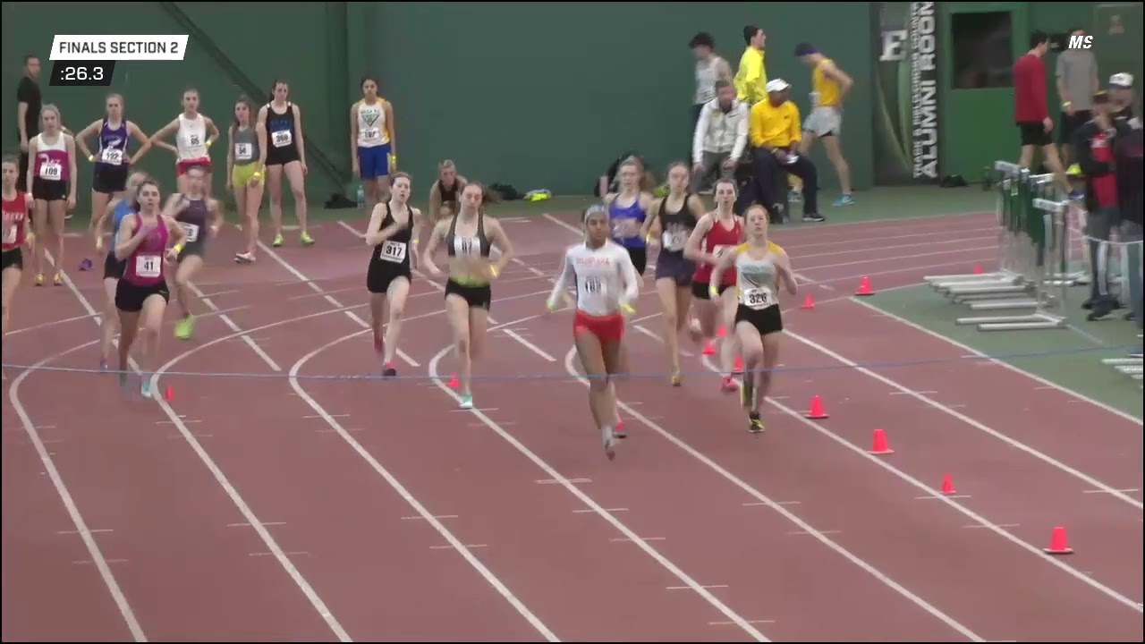 MITS 2019 - Girls 800m Run Section 2 - YouTube