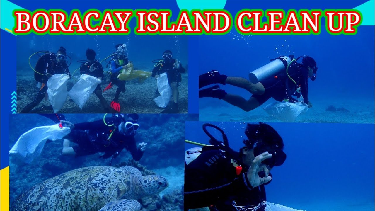 boracay island clean up wala ng basura ang boracay. - YouTube