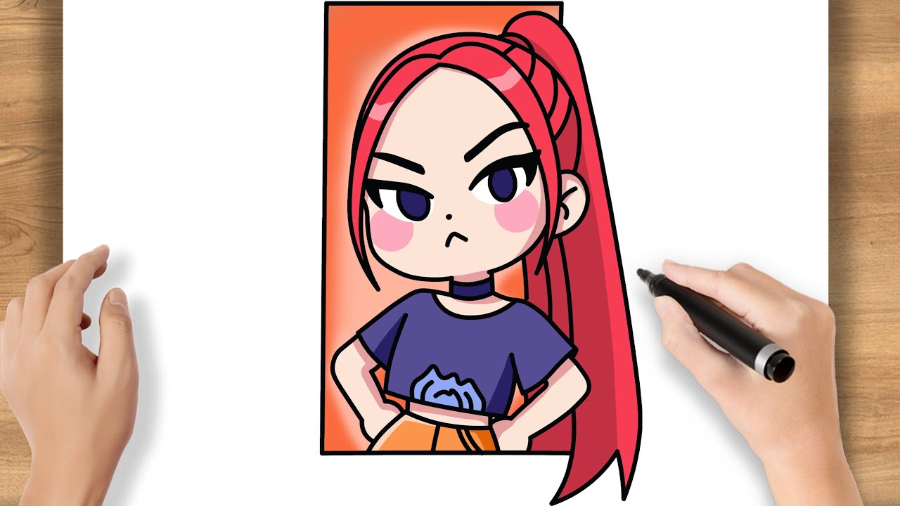 How to Draw Mira From Kpop Demon Hunters | Cómo dibujar a Mira de Demon ...