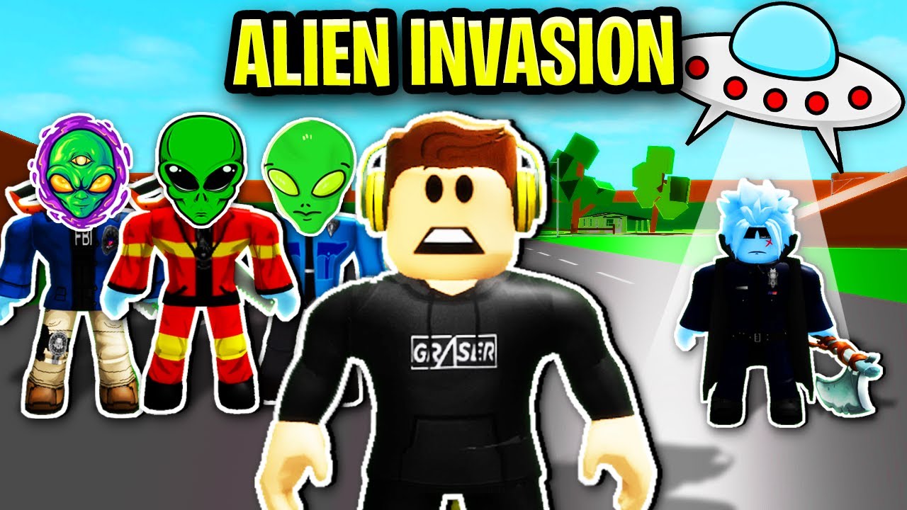 Alien Invasion In Roblox Brookhaven.. 👽😳 - YouTube