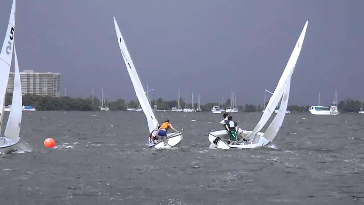 8/24/12 - Fleet; Sailing Windward-Leeward Course 2 - YouTube