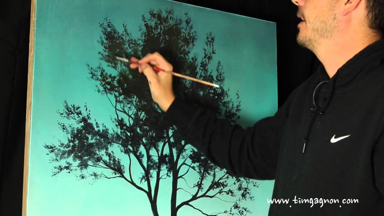Painting unique edges to create effective trees - by artist Tim Gagnon ...